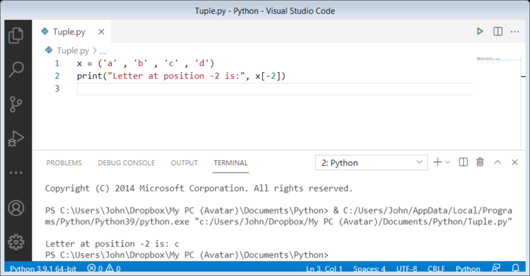Introduction To Python Tuple Concept With Practical Examples Codingstreets 1363
