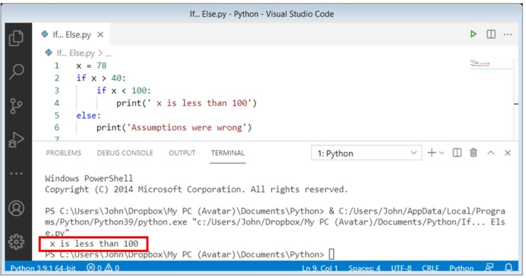 Introduction To Python If Else Statement With Practical Examples Codingstreets