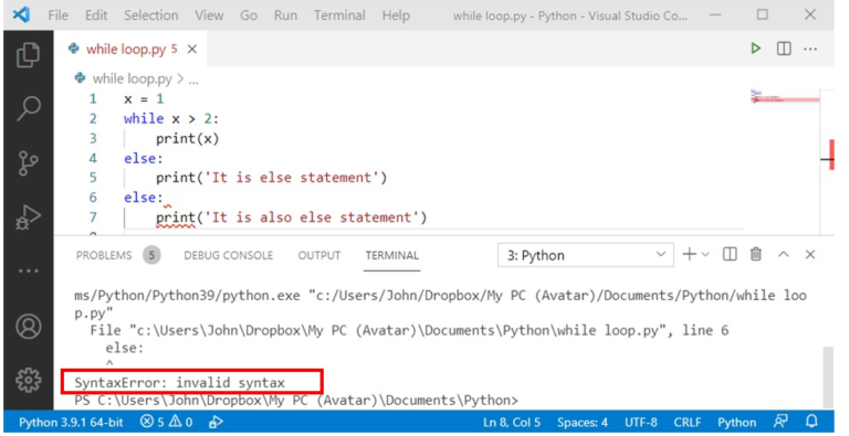 Python While Loop Exercise With Practical ions Codingstreets