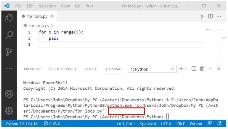 Introduction To Python For Loop With Practical Example Codingstreets 9697