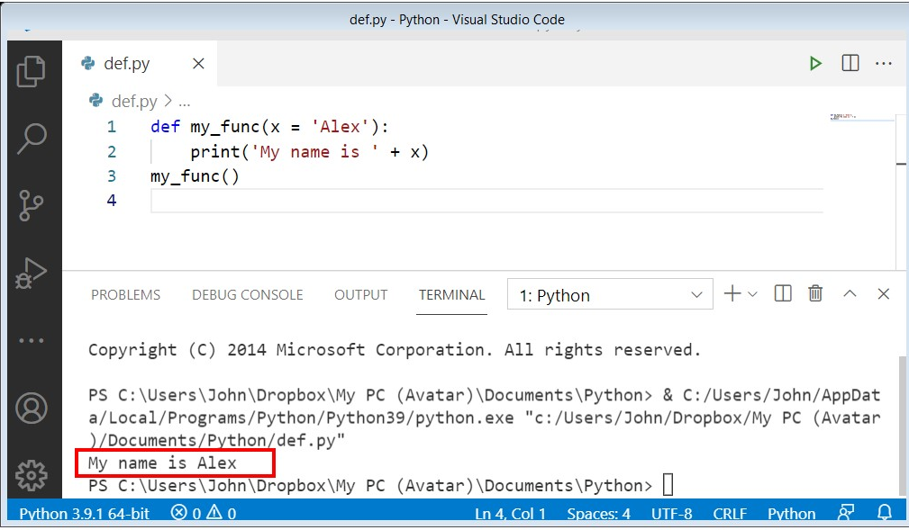 Introduction To Python Def Function With Practical Examples Codingstreets