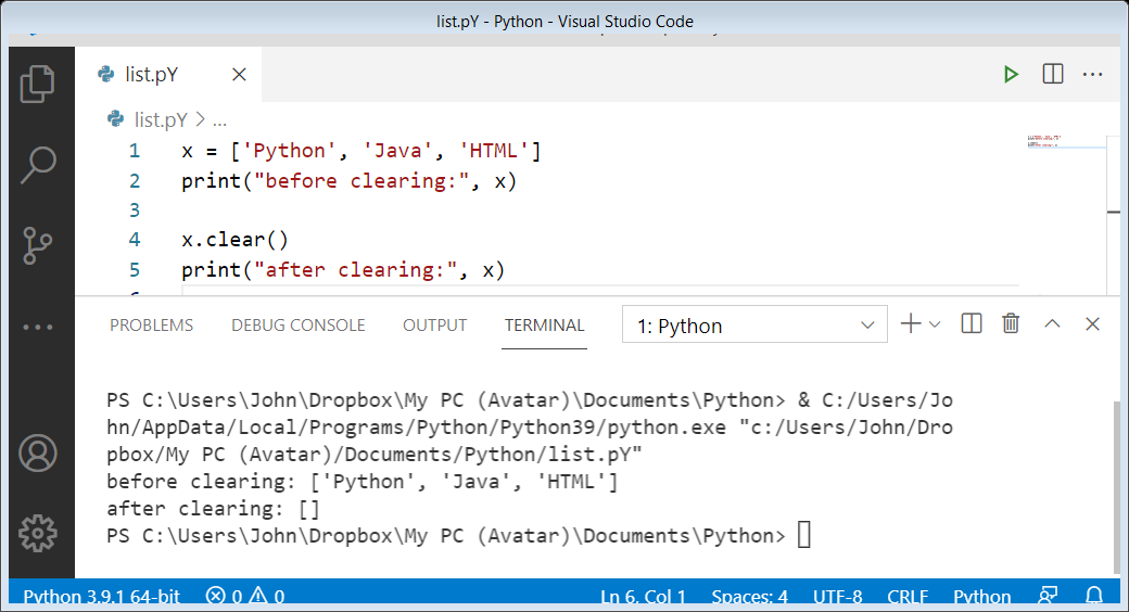 Introduction To Python List With Practical Example Codingstreets