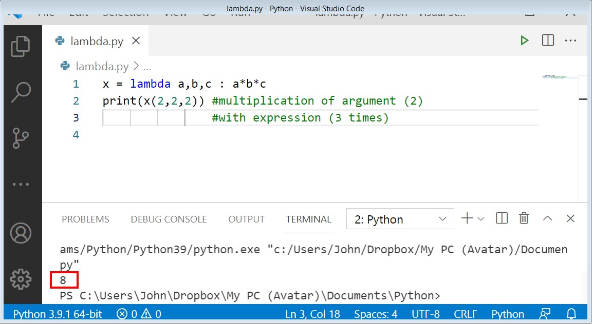 Introduction A Unique Insider Python Lambda Function Codingstreets