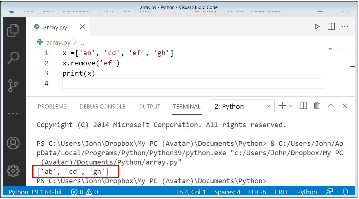 Know All Introduction To Python Arrays Codingstreets