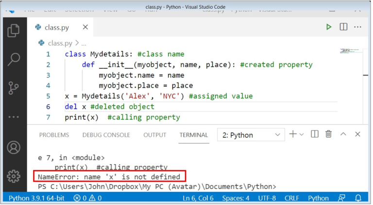 Quick Introduction To Python Class And Object Codingstreets 3363