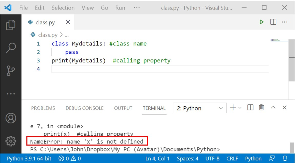 Quick Introduction To Python Class And Object Codingstreets My XXX 