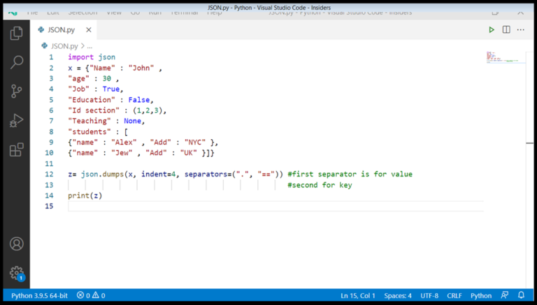 Introduction To Python Json Object Conversion Codingstreets