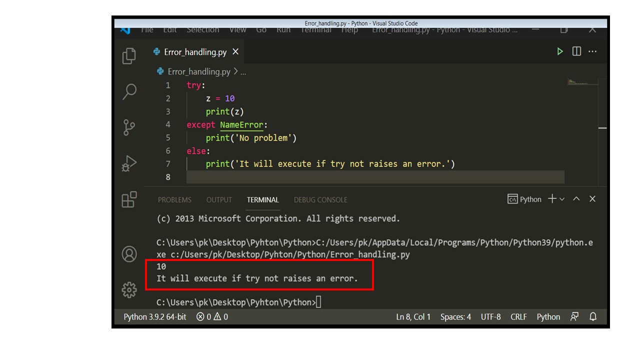 Concept Of Python Error Keywords With Practical Examples Codingstreets