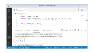 Introduction to Python NumPy Slicing - codingstreets