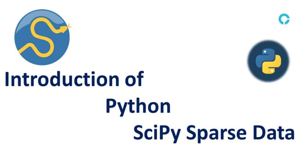 Introduction Of Python Scipy Sparse Data Codingstreets