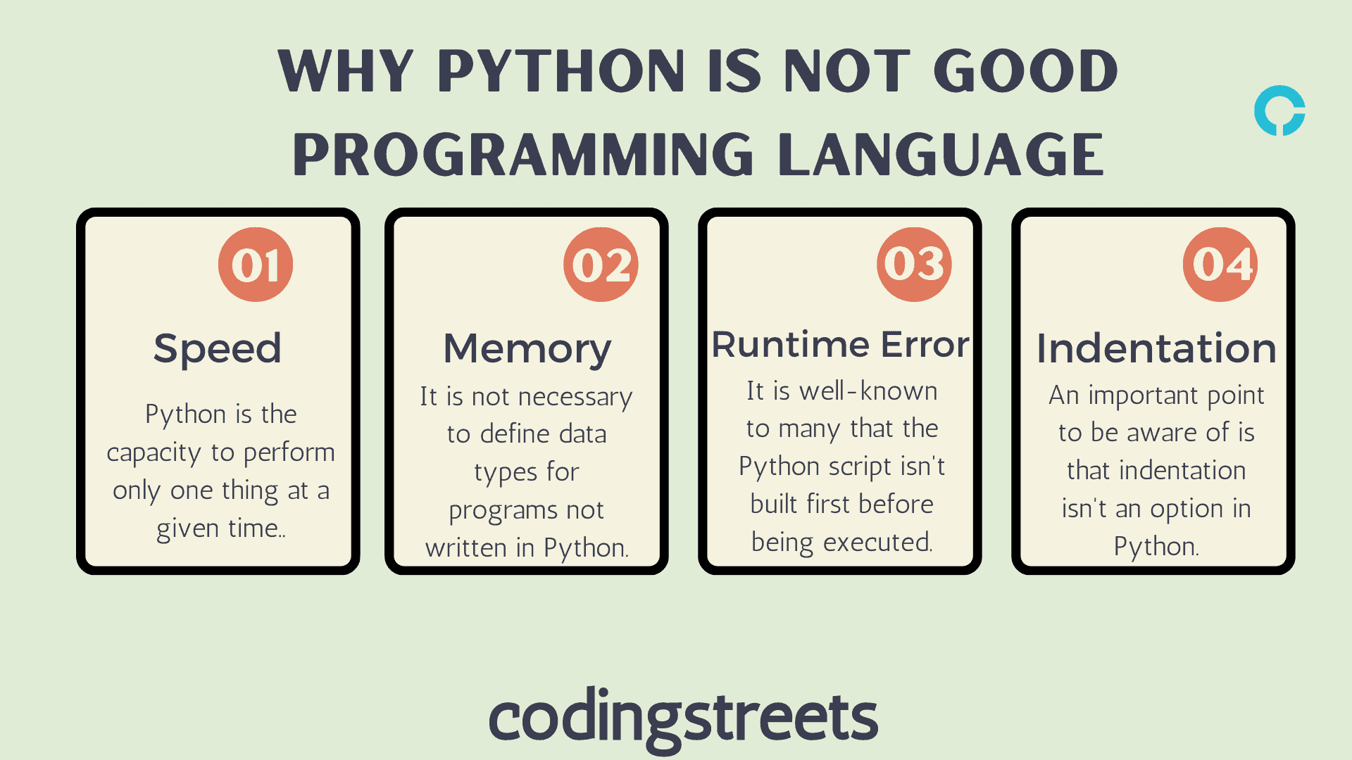Ten Reasons Why Python Is Not A Good Programming Language